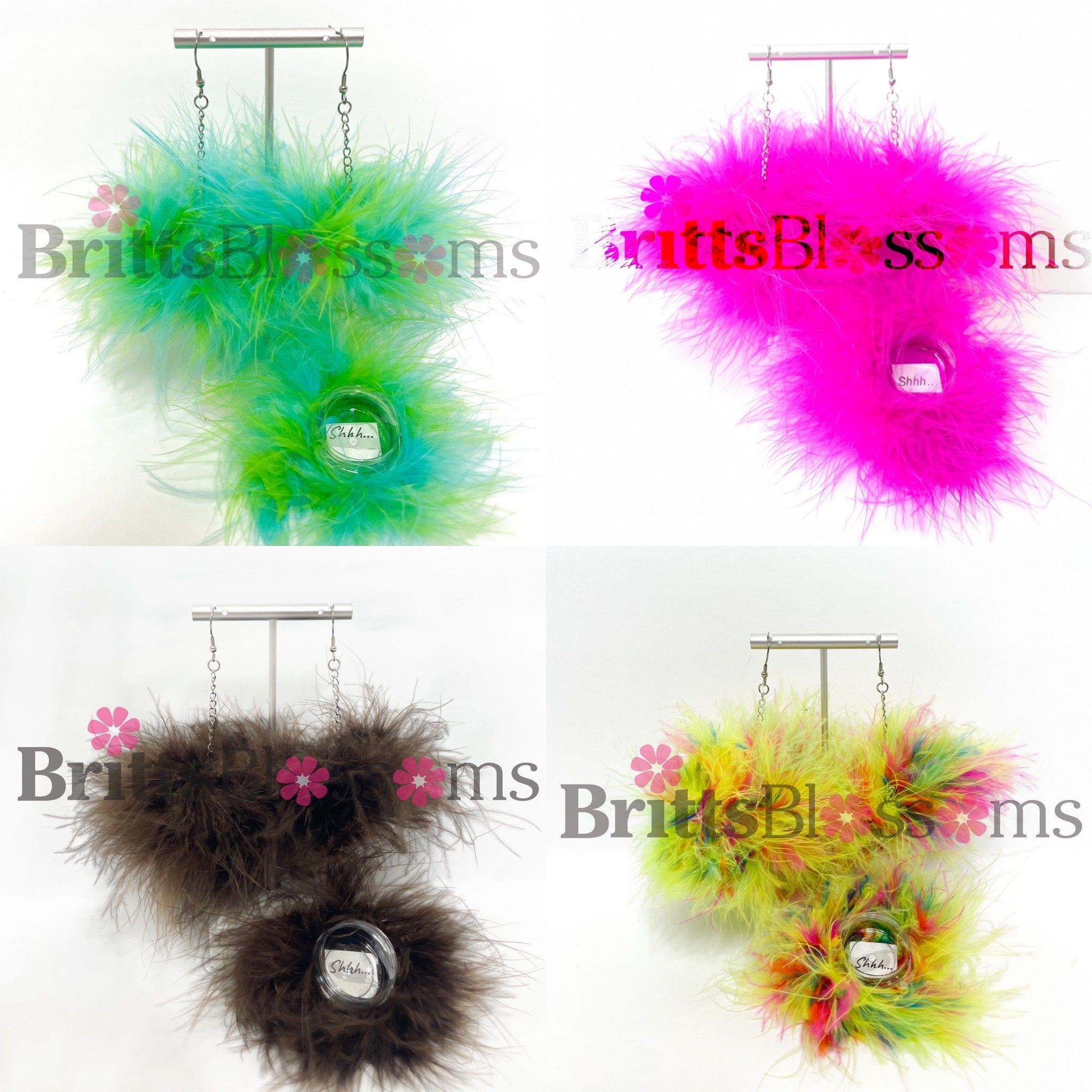 Stash Fluff Earrings – BrittsBlossoms