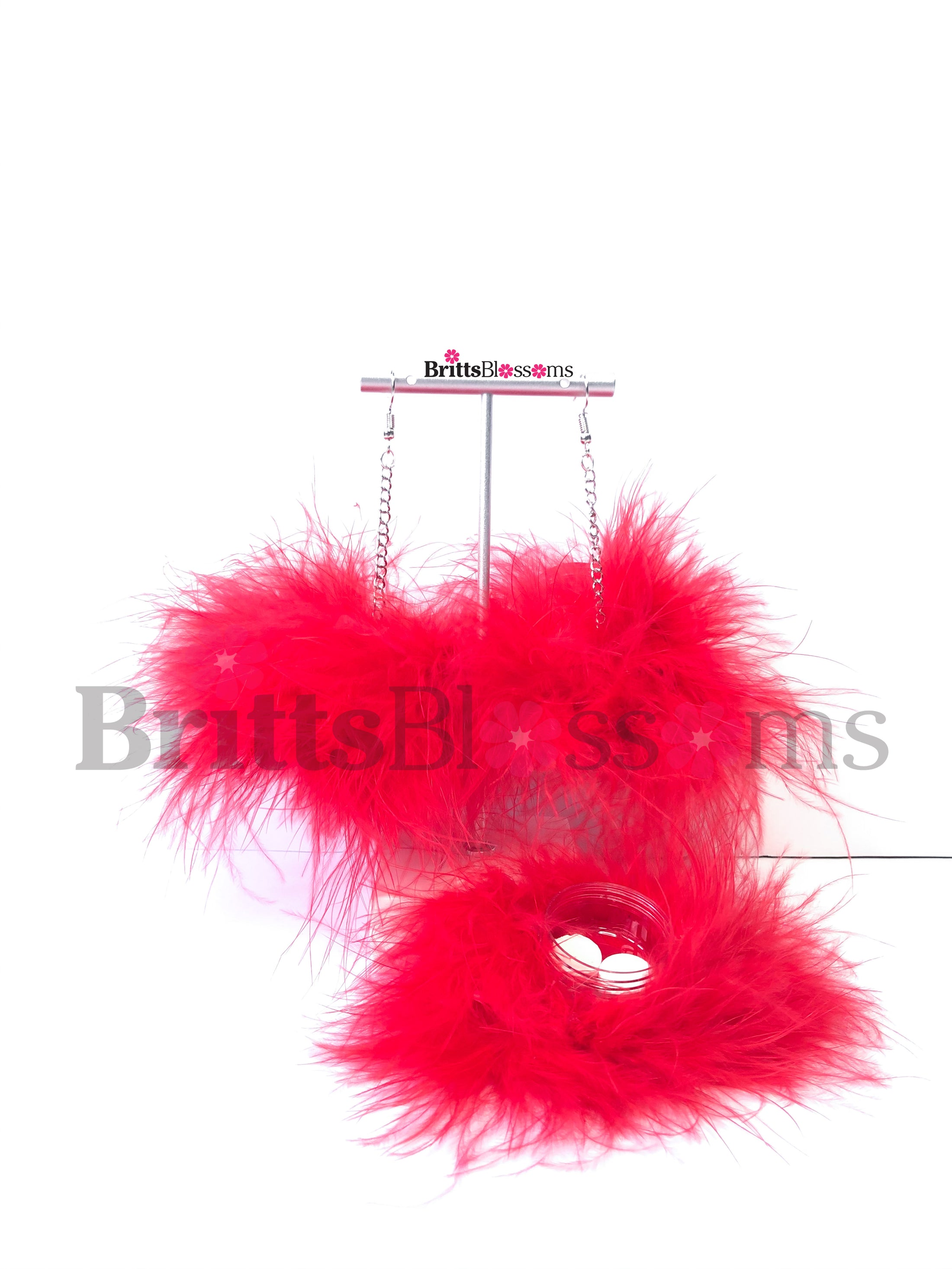 Stash Fluff Earrings – BrittsBlossoms